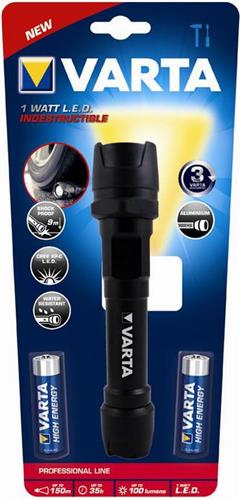 Varta Indestructible 1 Watt LED Light & 2 ΑΑ (18701) | apothema.gr