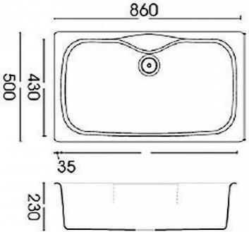 Elleci Fox 360 Granitek Ένθετος Νεροχύτης από Συνθετικό Γρανίτη Μ86xΠ50cm Avena FOX360-51 ...
