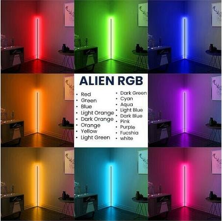 GloboStar Alien Design Μοντέρνο LED Φωτιστικό Δαπέδου Υ100cm με RGB Φως ...
