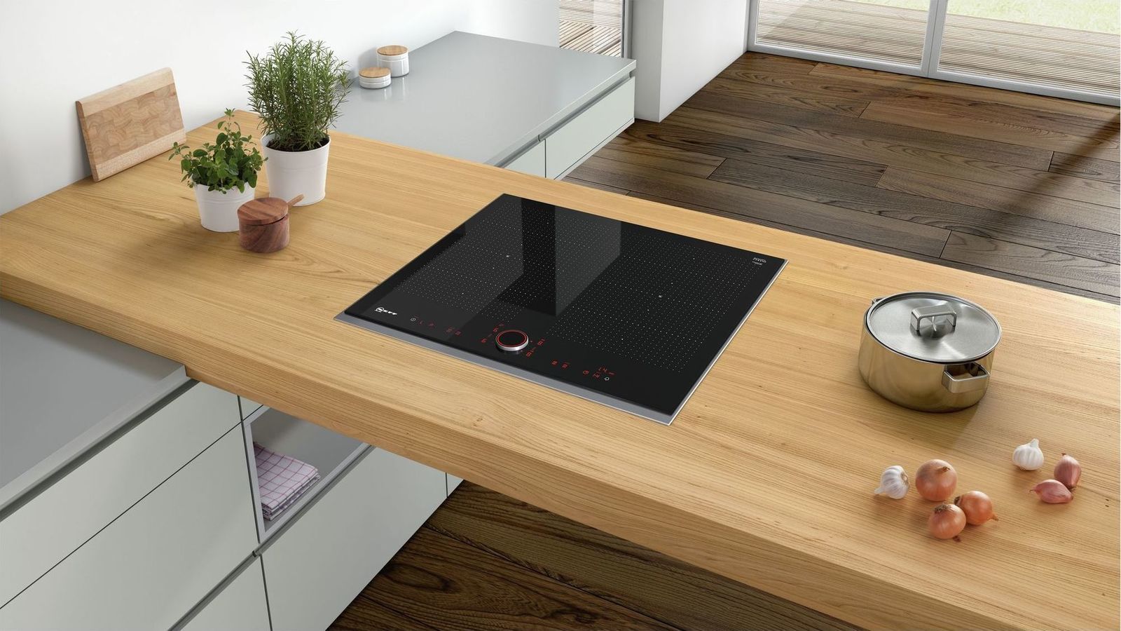 Neff T66TS6RN0 & Δώρο Επαγωγικά Σκεύη Z943SE0 & Πλάκα Γκριλ Z9416X2 ...