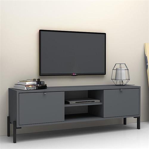 Megapap Freja Ξύλινο Έπιπλο Τηλεόρασης Γκρι Μ160xΠ35xΥ50cm GP028-0088,1 ...