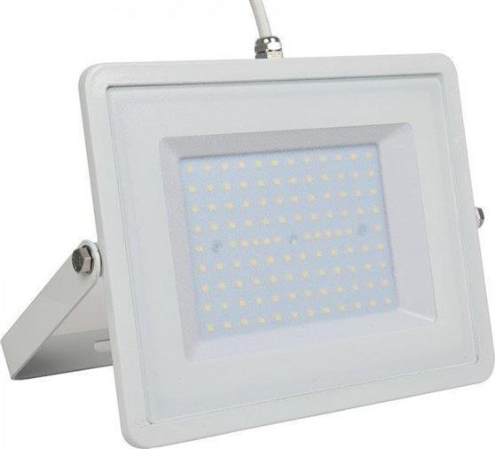 V-TAC Στεγανός Προβολέας IP65 Ισχύος 100W με Ψυχρό Λευκό Φως σε Λευκό ...