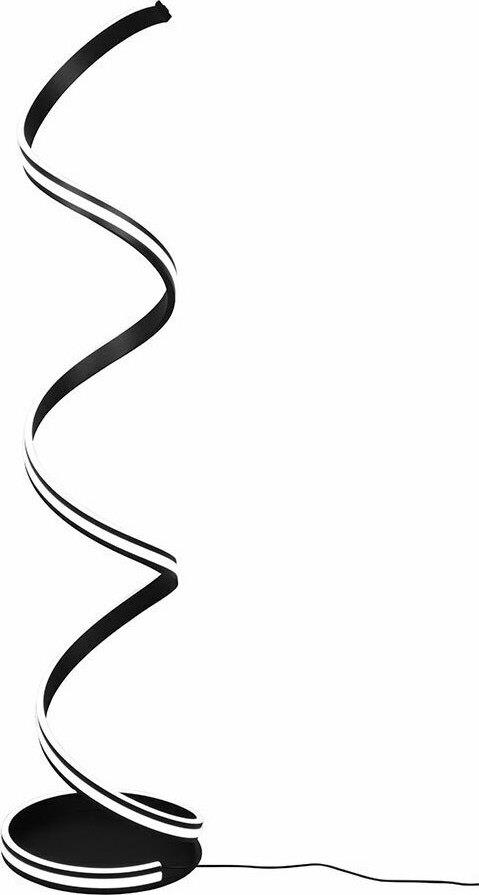 Trio Lighting Yara Μοντέρνο LED Φωτιστικό Δαπέδου Μαύρο με Ρυθμιζόμενο ...