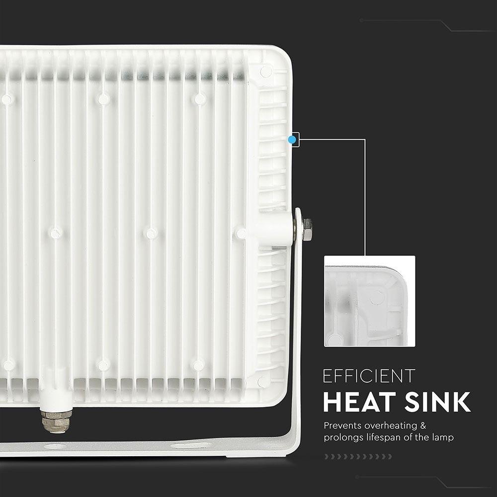 V-TAC Στεγανός Προβολέας IP65 Ισχύος 100W με Ψυχρό Λευκό Φως σε Λευκό ...