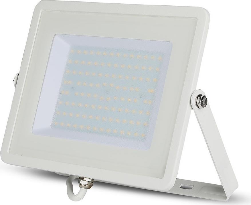 V-TAC Στεγανός Προβολέας IP65 Ισχύος 100W με Ψυχρό Λευκό Φως σε Λευκό ...