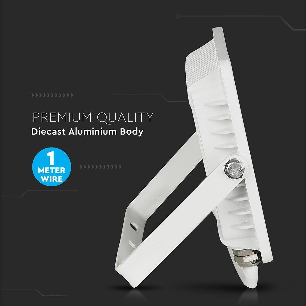 V-TAC Στεγανός Προβολέας IP65 Ισχύος 100W με Ψυχρό Λευκό Φως σε Λευκό ...