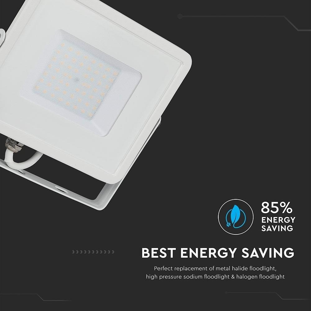 V-TAC Στεγανός Προβολέας IP65 Ισχύος 100W με Ψυχρό Λευκό Φως σε Λευκό ...